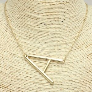 Jewelry | New Large Initial Necklaces Monogram Gold Silver | Poshmark